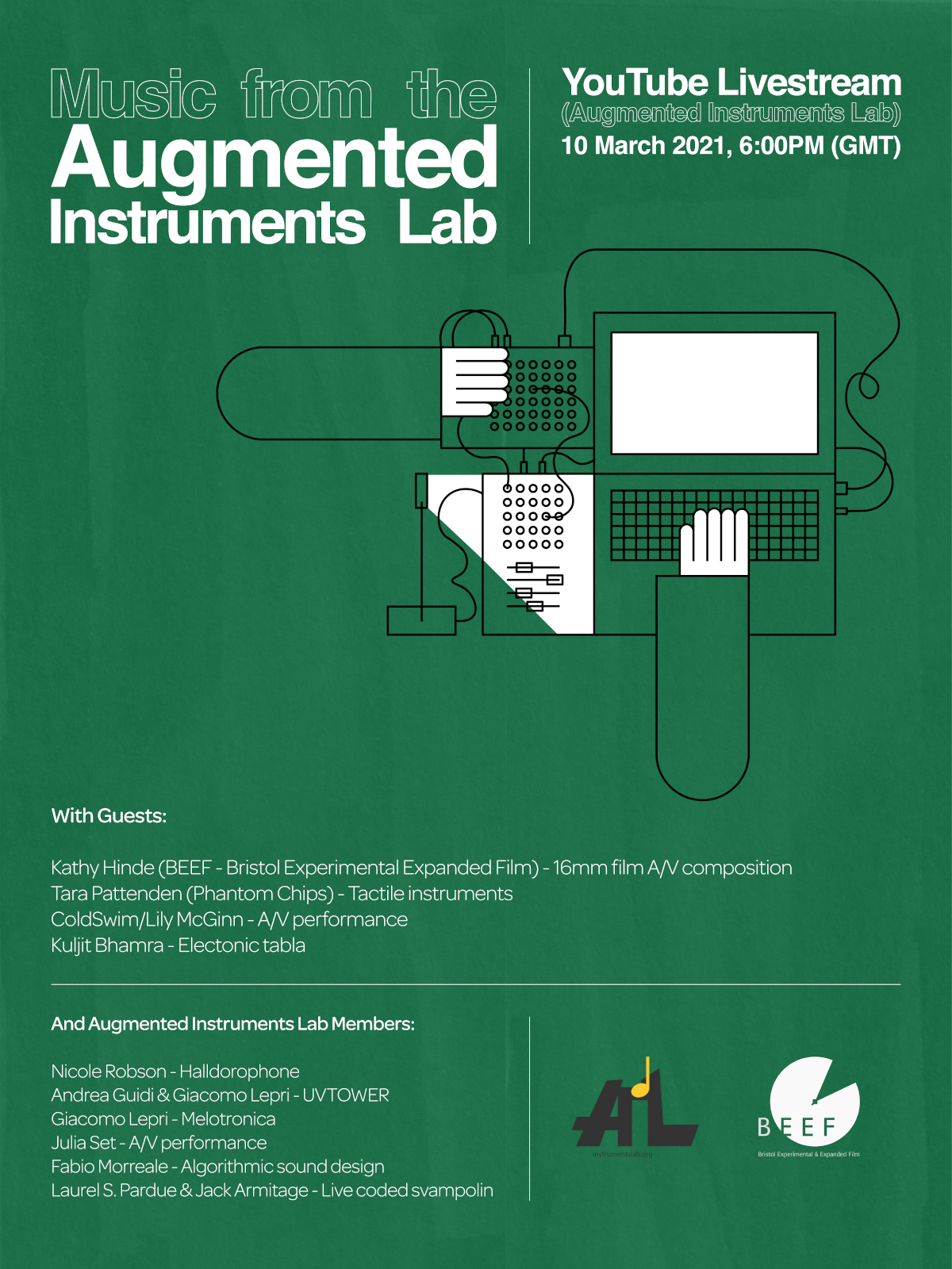 Music from the Augmented Instruments Laboratory